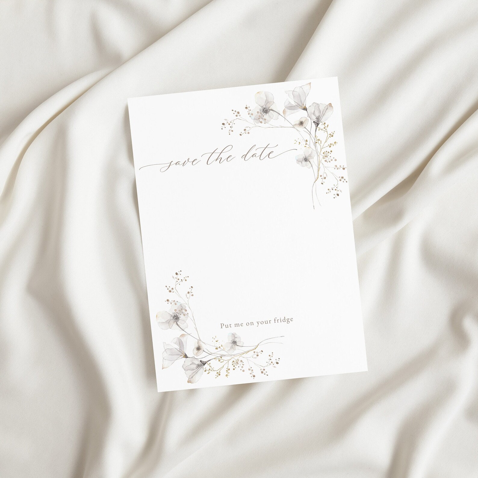 Save the Date Magnet Backing Cards, Printable Put Me on Your Fridge ...