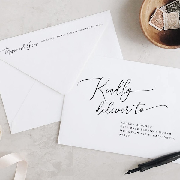 Calligraphy Envelope - Etsy