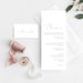 Elegant Place Cards and Menu Wedding Set Gray Place Card and Menu ...