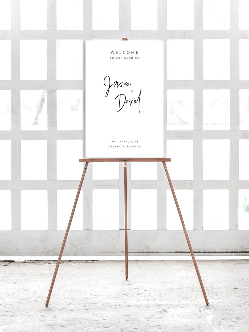 Wedding Welcome Sign Template Printable Wedding Sign Reception | Etsy