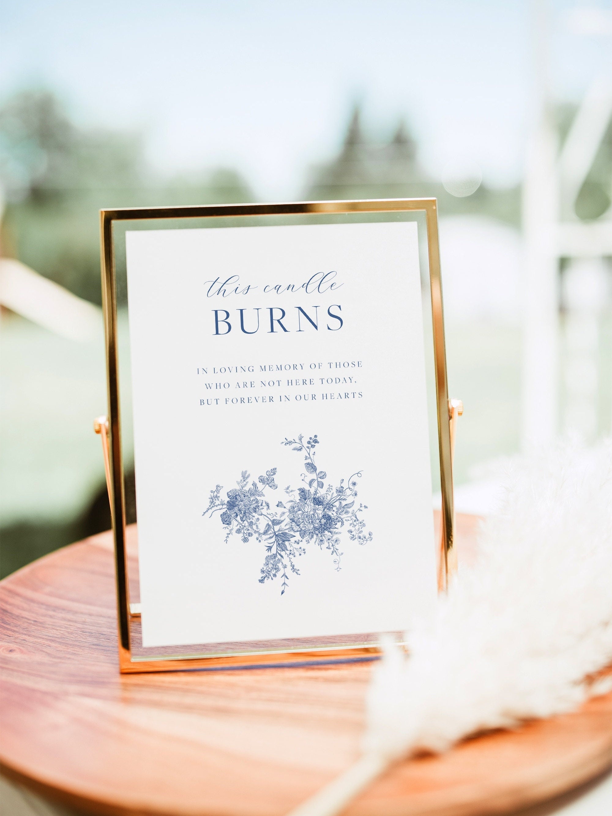 This Candle Burns Sign, Memorial Candle Sign, in Loving Memory Sign ...