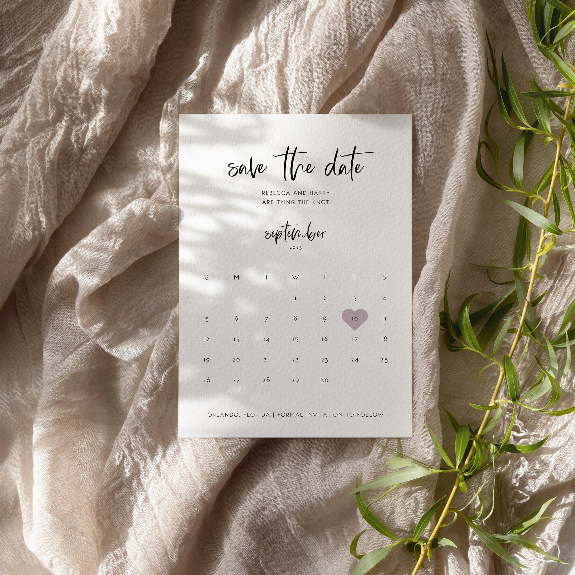 Calendar Save the Date Editable Template Save the Date - Etsy