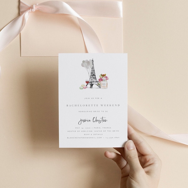 Parisian Invitation - Etsy