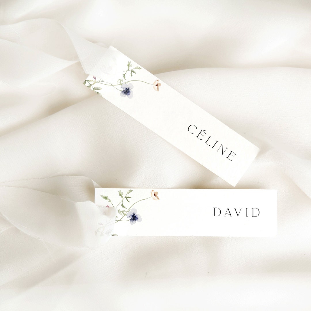 Wedding Place Card Template Minimalist Escort Card Simple - Etsy