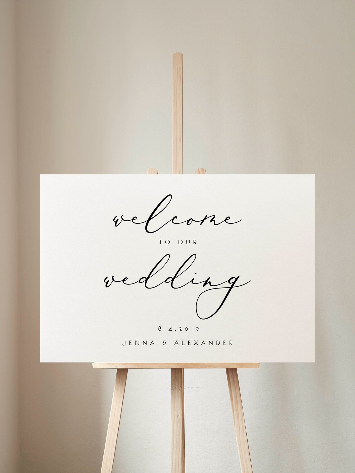 Wedding Welcome Sign Template Printable Wedding Sign Reception - Etsy