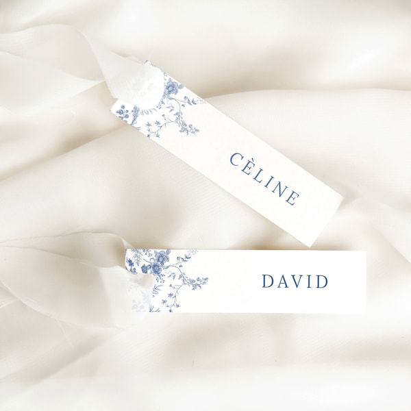 Blue Place Cards - Etsy