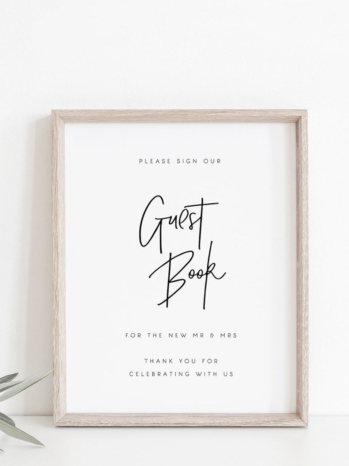 Guest Book Sign Template Wedding Printable Guest Book Sign | Etsy