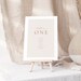 Minimalist Boho Table Number, Modern Beige Bridal Shower Table Numbers ...