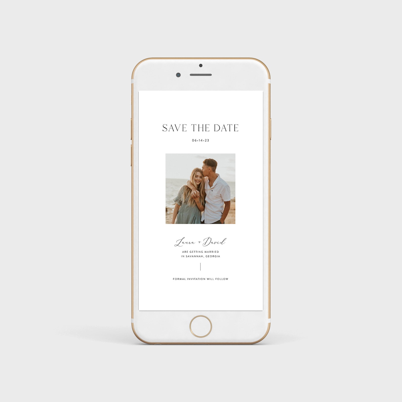 Text Message Save the Date Template, Add Your Own Photo Save the Date ...
