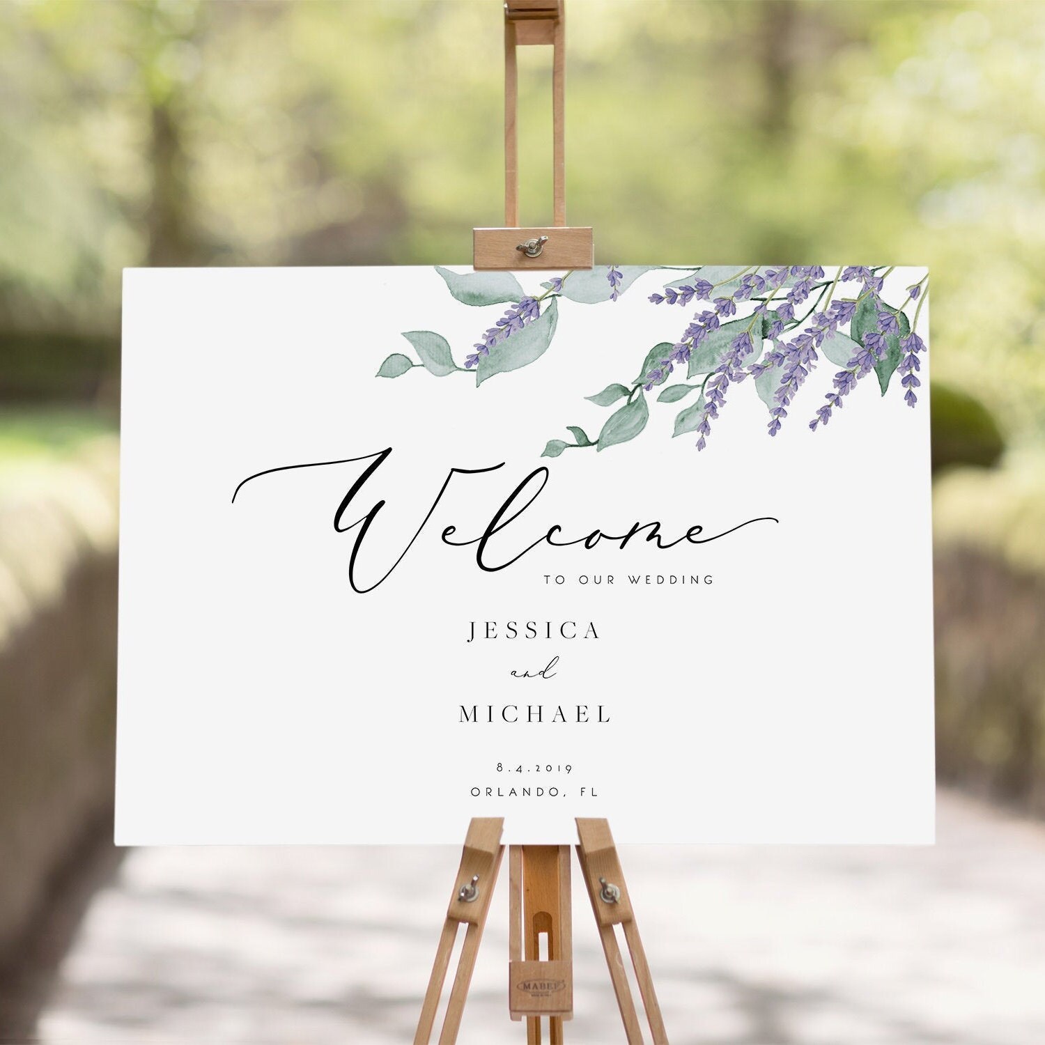 Lavender Welcome Sign Sign Template Editable Sign Lavender - Etsy