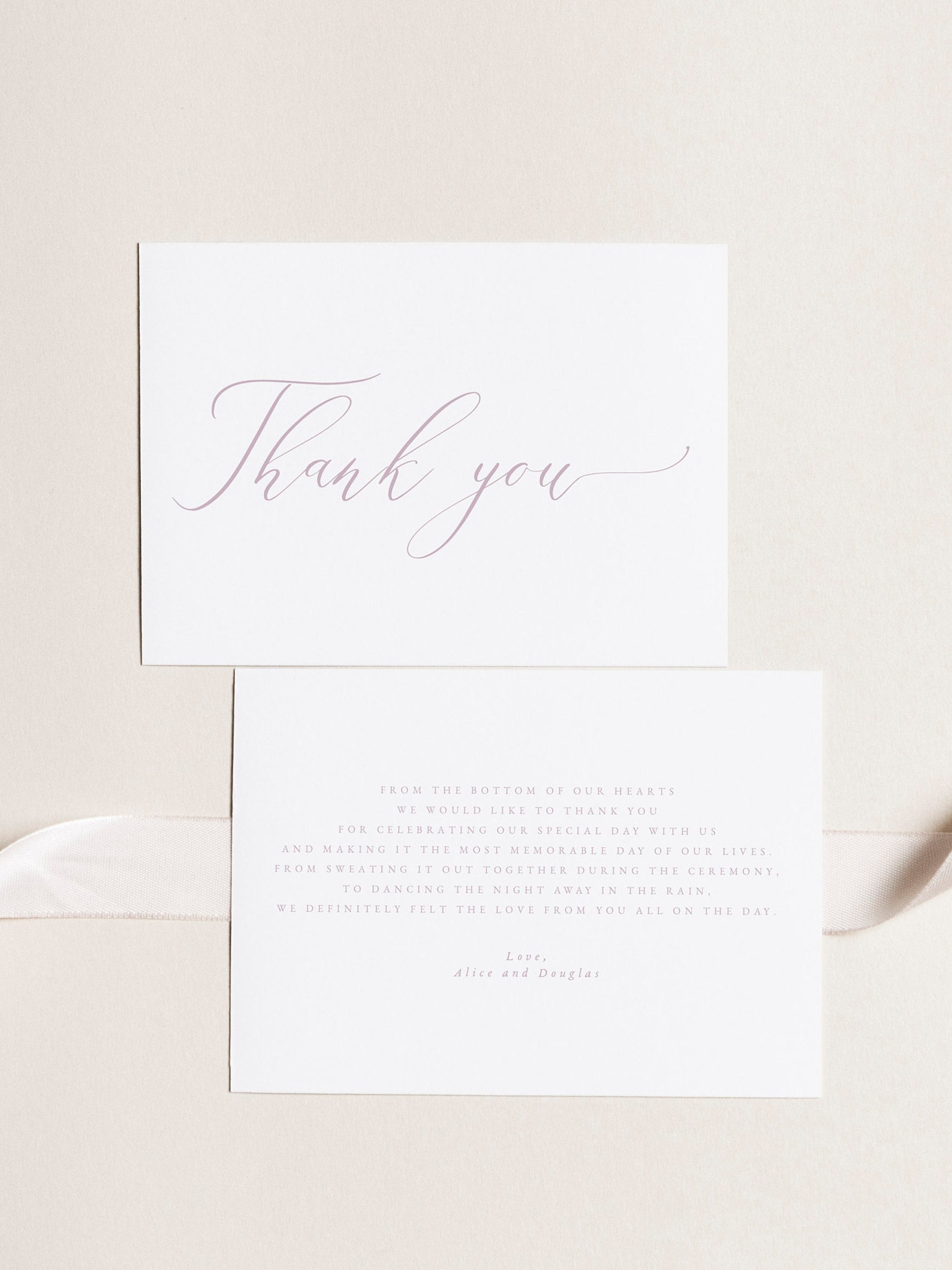 Modern Calligraphy Script Thank You Card Printable Thank You - Etsy