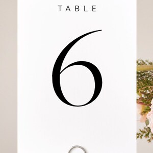 Table Numbers Template Wedding Table Numbers Table Numbers Printable ...