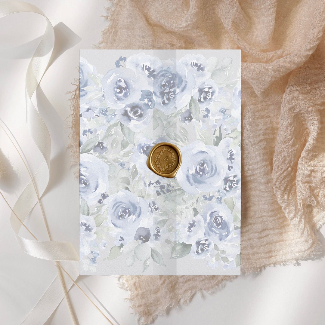 Printable Vellum Wrap, Vellum Jacket Printable, DIY Vellum Fold ...