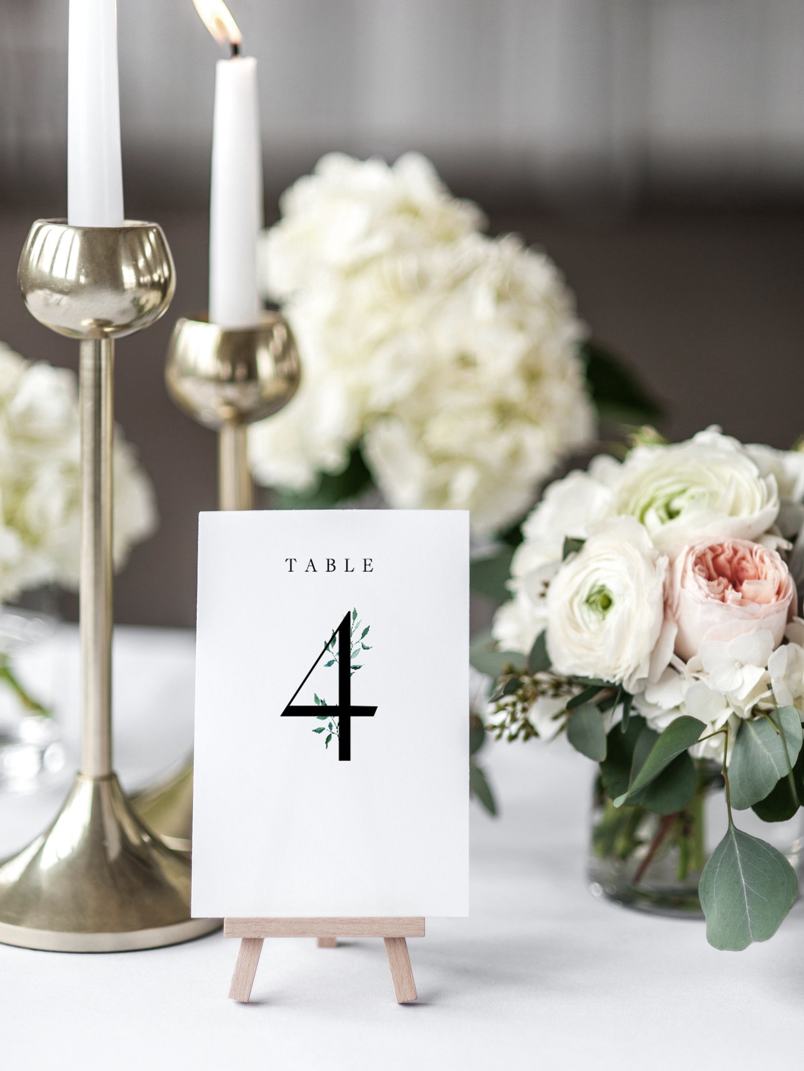 Table Number Template Printable Wedding Table Number Sign Template ...