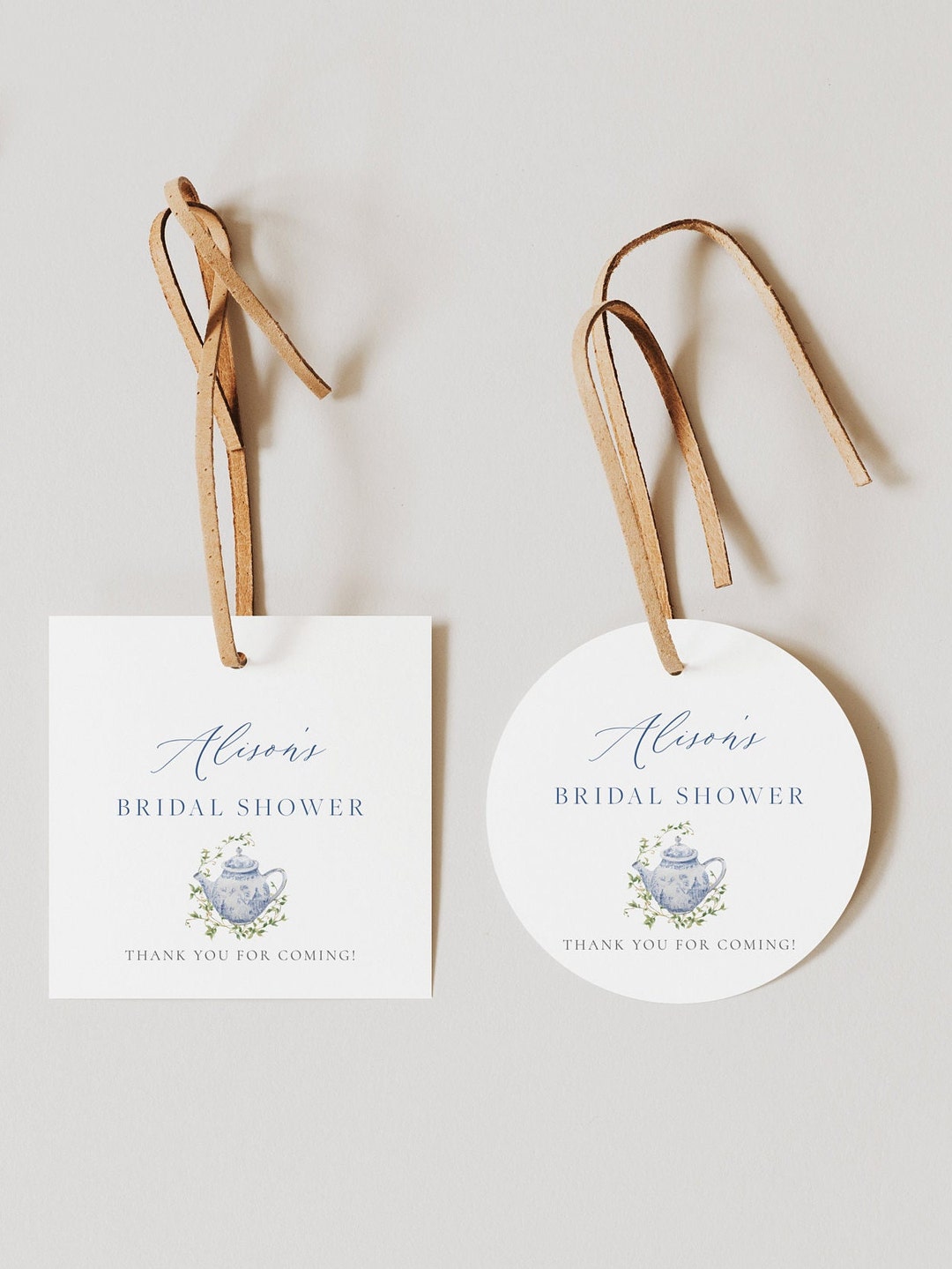 Bridal Tea Party Thank You Favor Tag, Bridal Shower Favor Tag, Baby ...