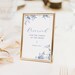 Reserved Table Sign Template Vintage Blue Floral Reserved for - Etsy