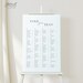Alphabetical Seating Chart Template, Elegant Seating Chart Poster ...