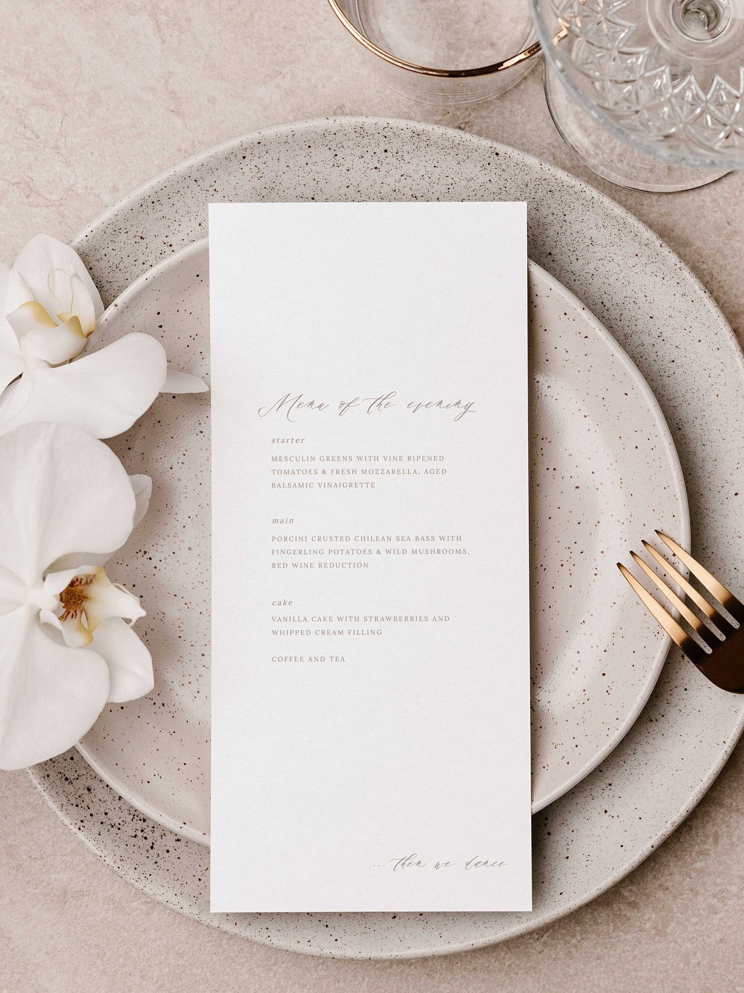 Simple Modern Wedding Menu Modern Minimal Wedding Menu | Etsy
