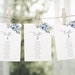 Dusty Blue Seating Chart Template, Modern Minimalist Wedding Seating ...