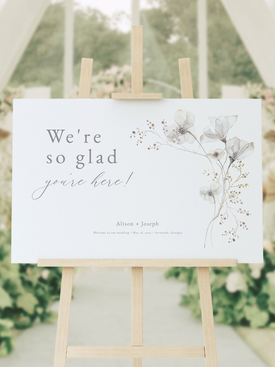 We're so Glad You're Here Sign Minimalist Welcome - Etsy