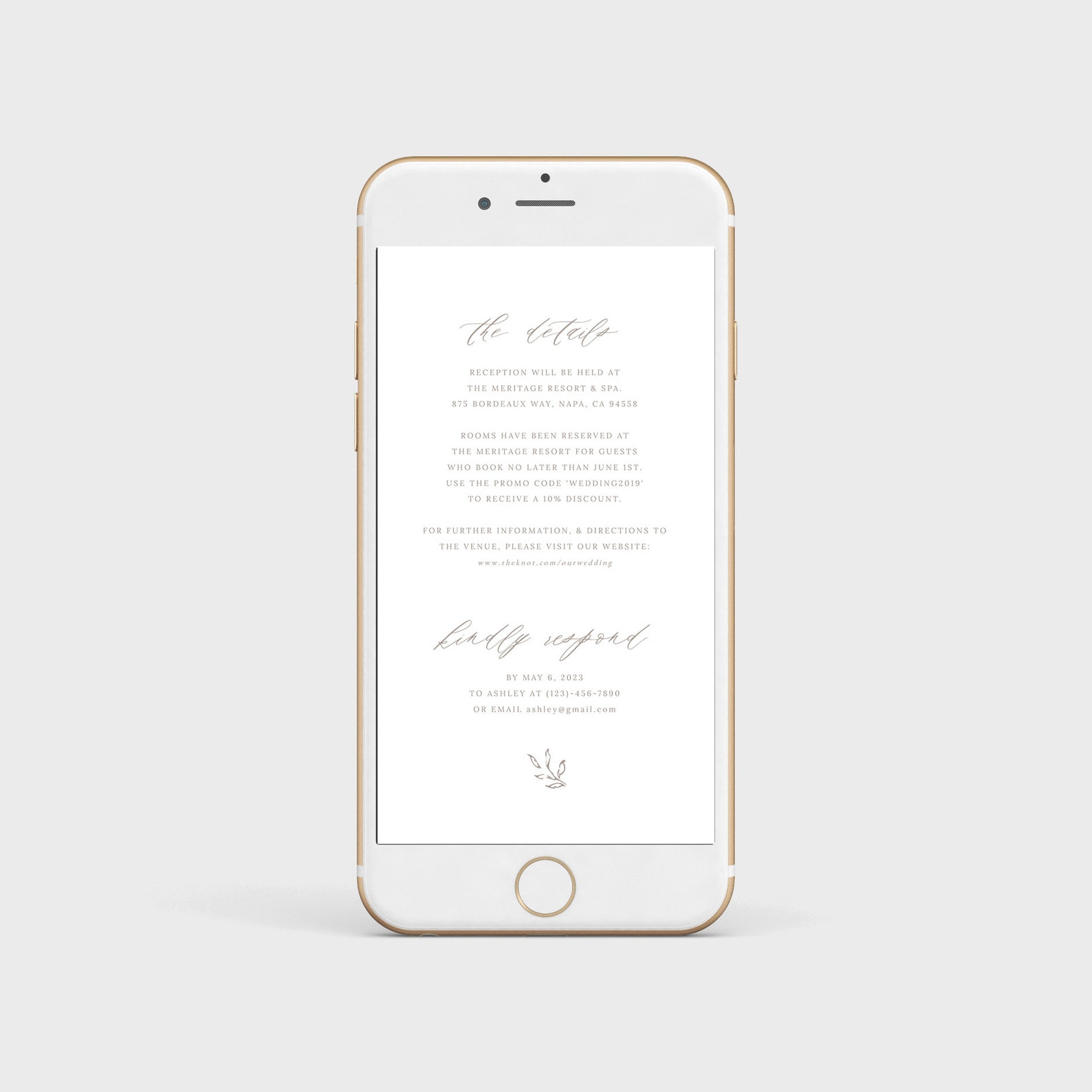 Electronic Wedding Invitation Template Iphone Wedding Invite - Etsy