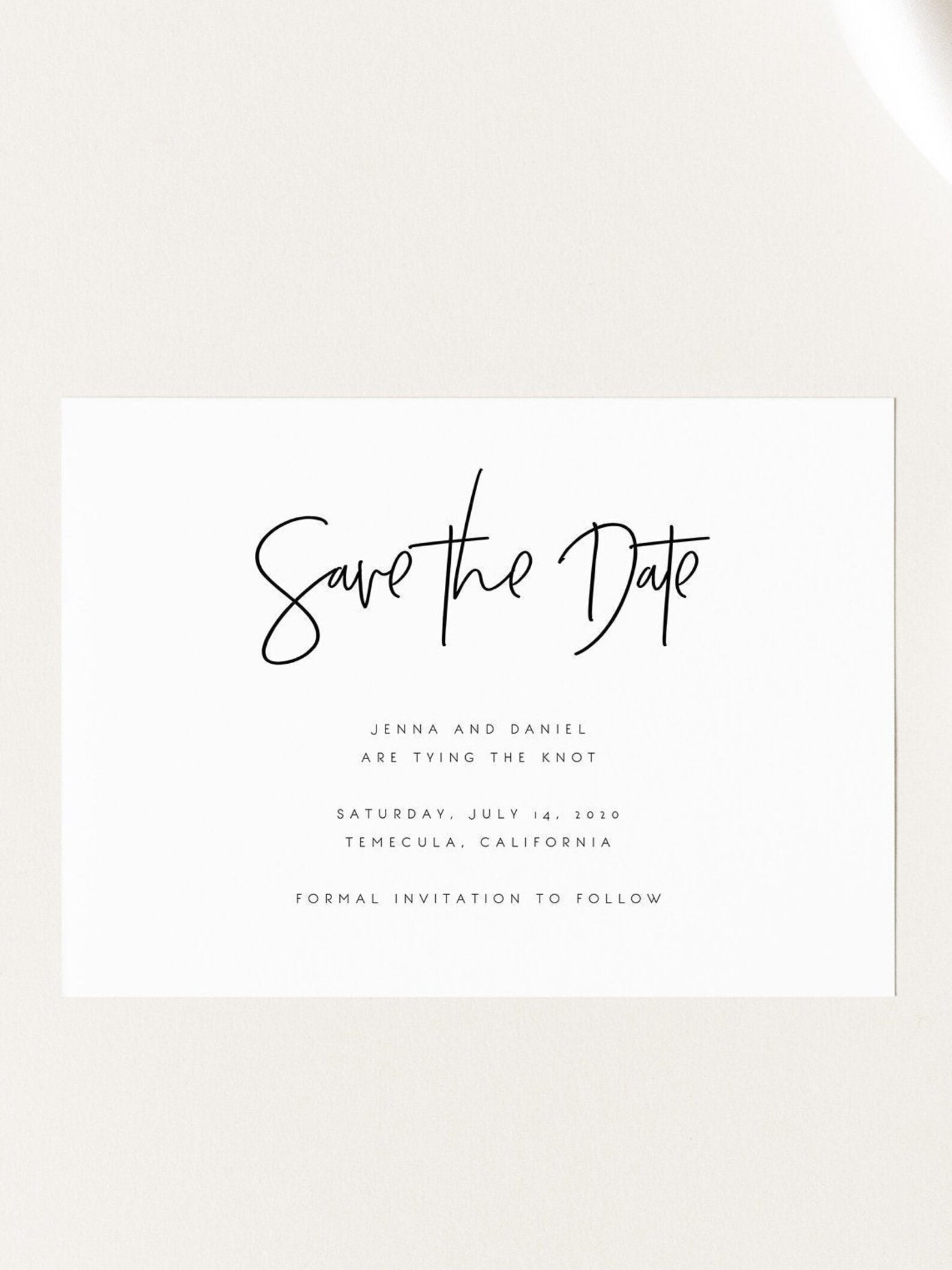 Editable Text Save the Date Template Vellum Save the Date - Etsy