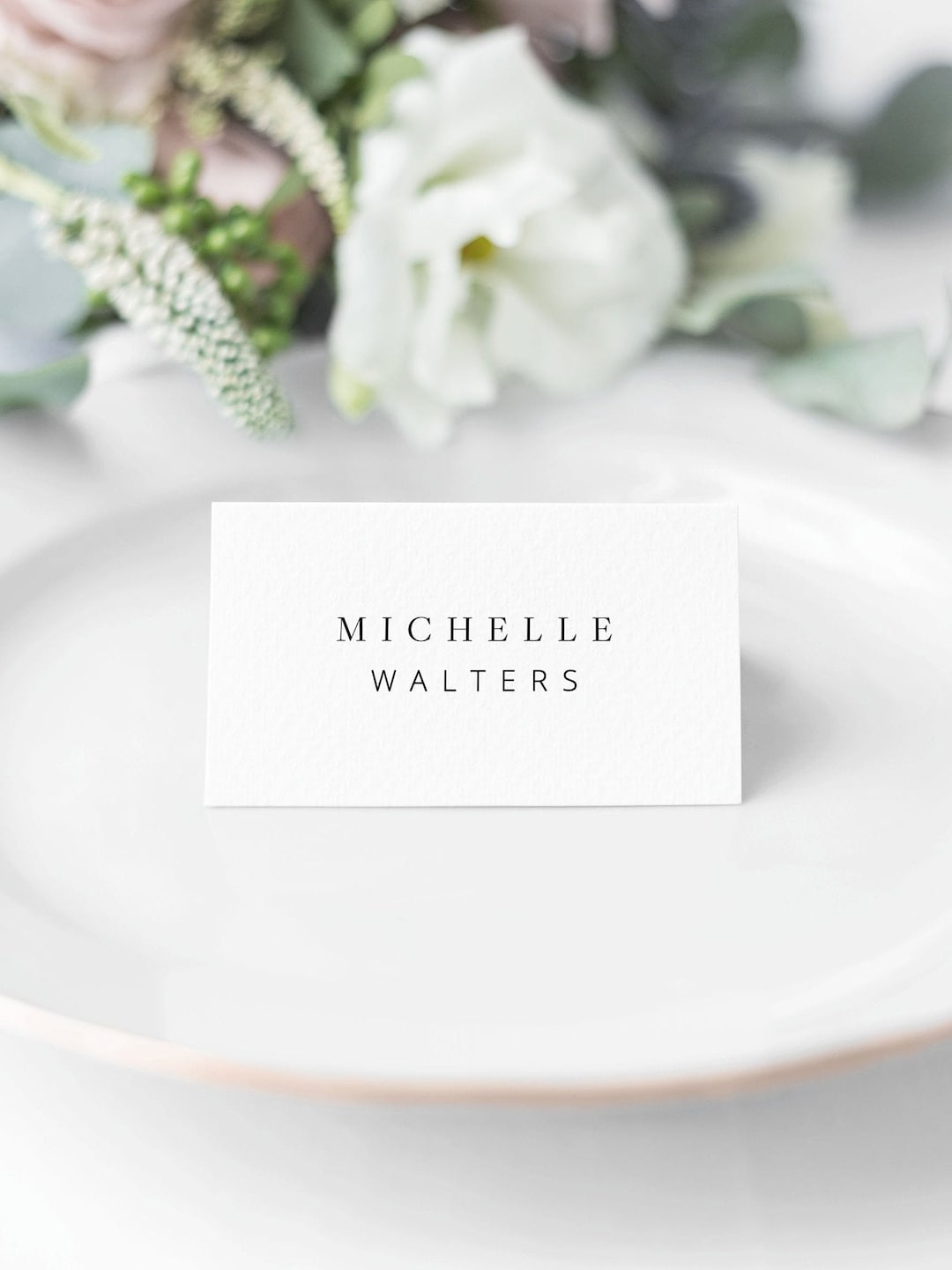 Wedding Place Cards Template Simple Plain Printable Place Cards ...
