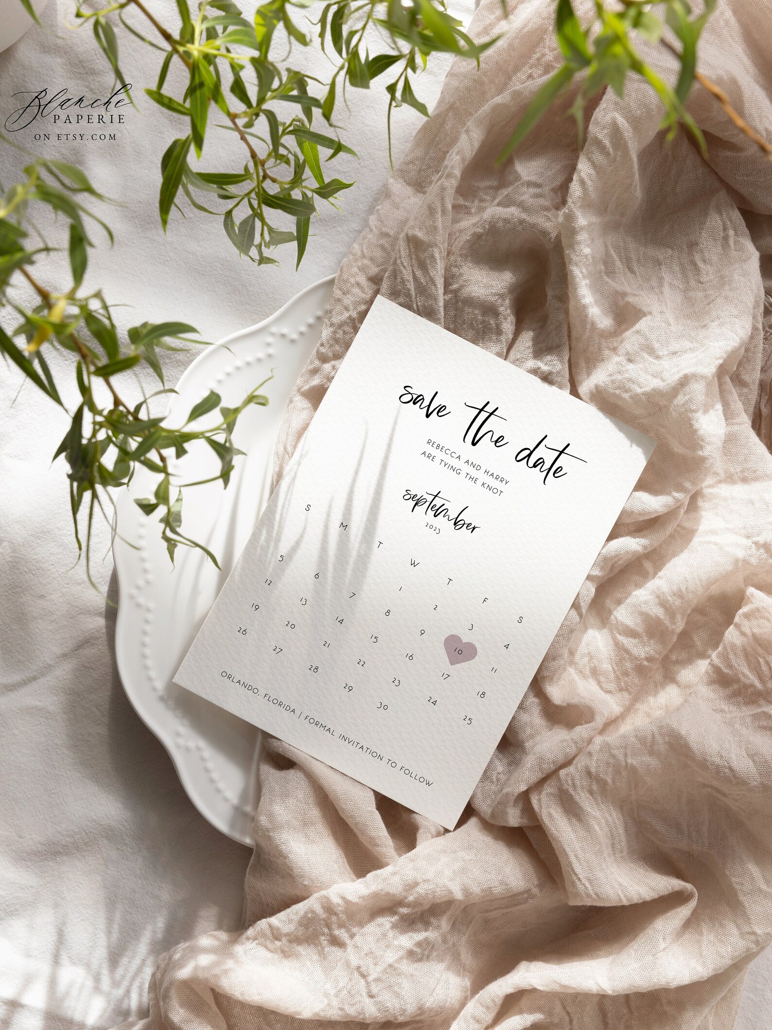 Calendar Save the Date Editable Template Save the Date - Etsy