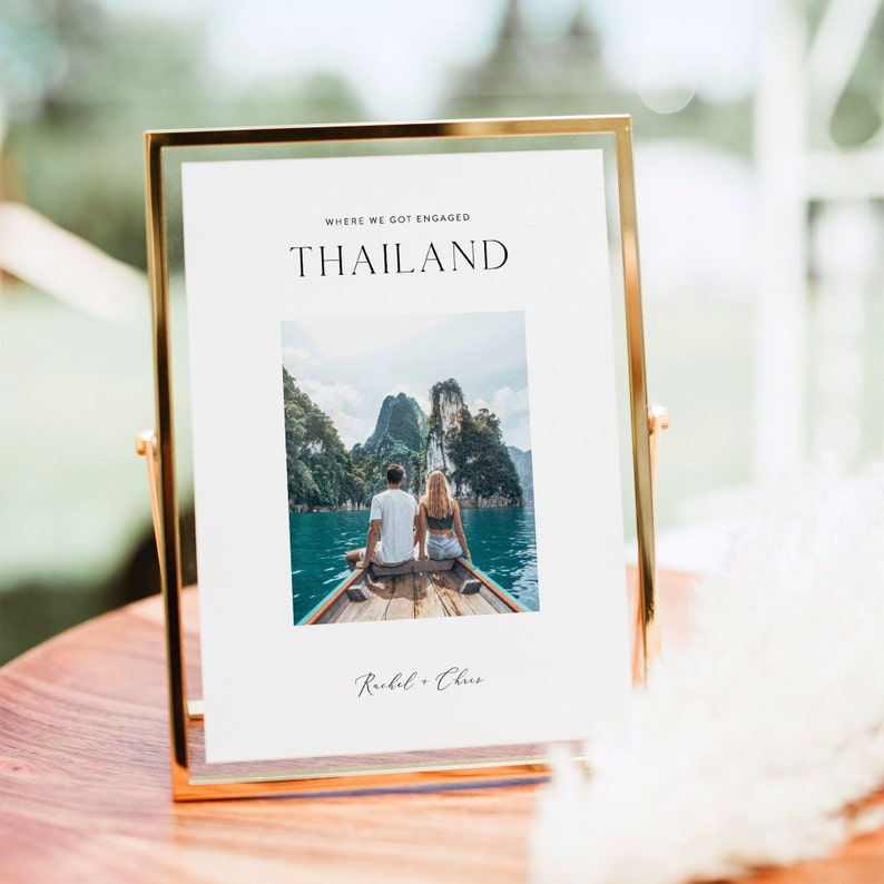 Destination Travel Table Numbers Add Your Own Photo - Etsy