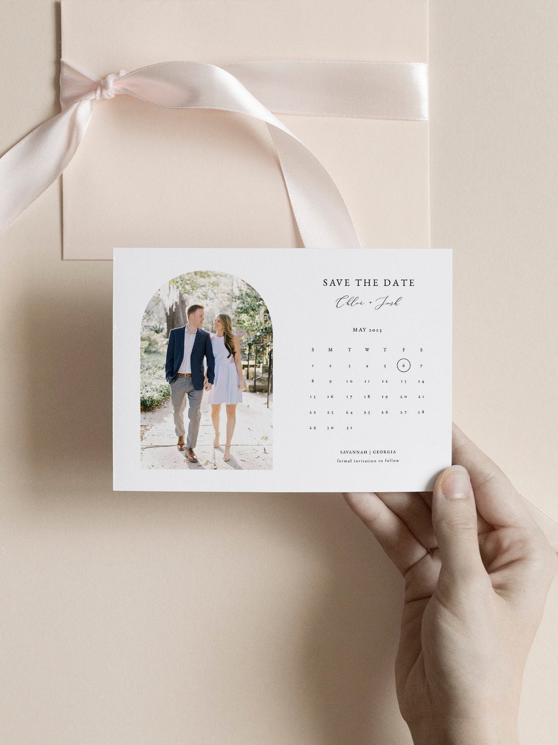 Calendar Save the Date Editable Template Date Save the Date | Etsy