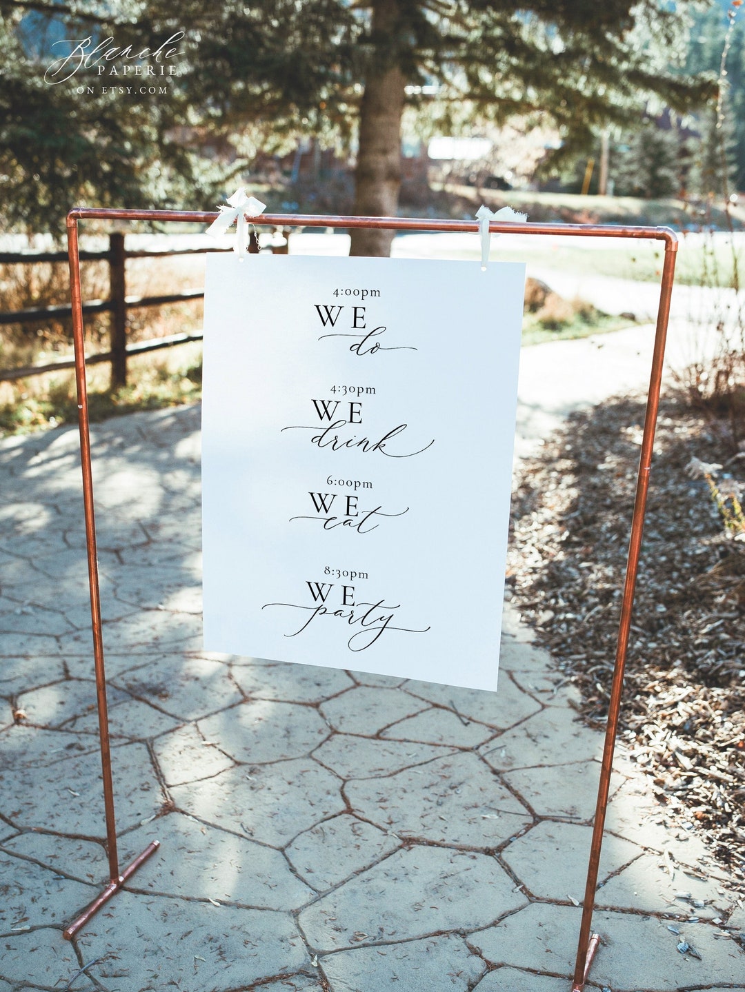 We Do Wedding Sign Template, We Do We Drink We Eat Sign, Elegant ...