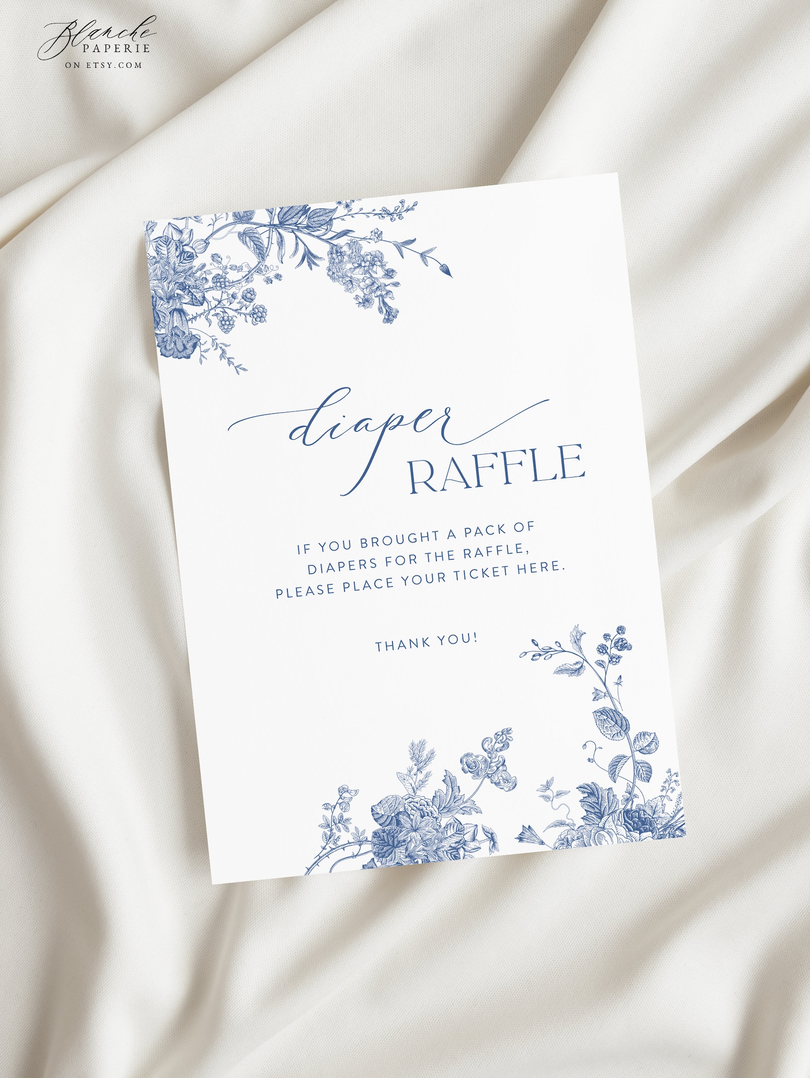 Diaper Raffle Game Baby Shower Diaper Raffle Insert and Sign - Etsy