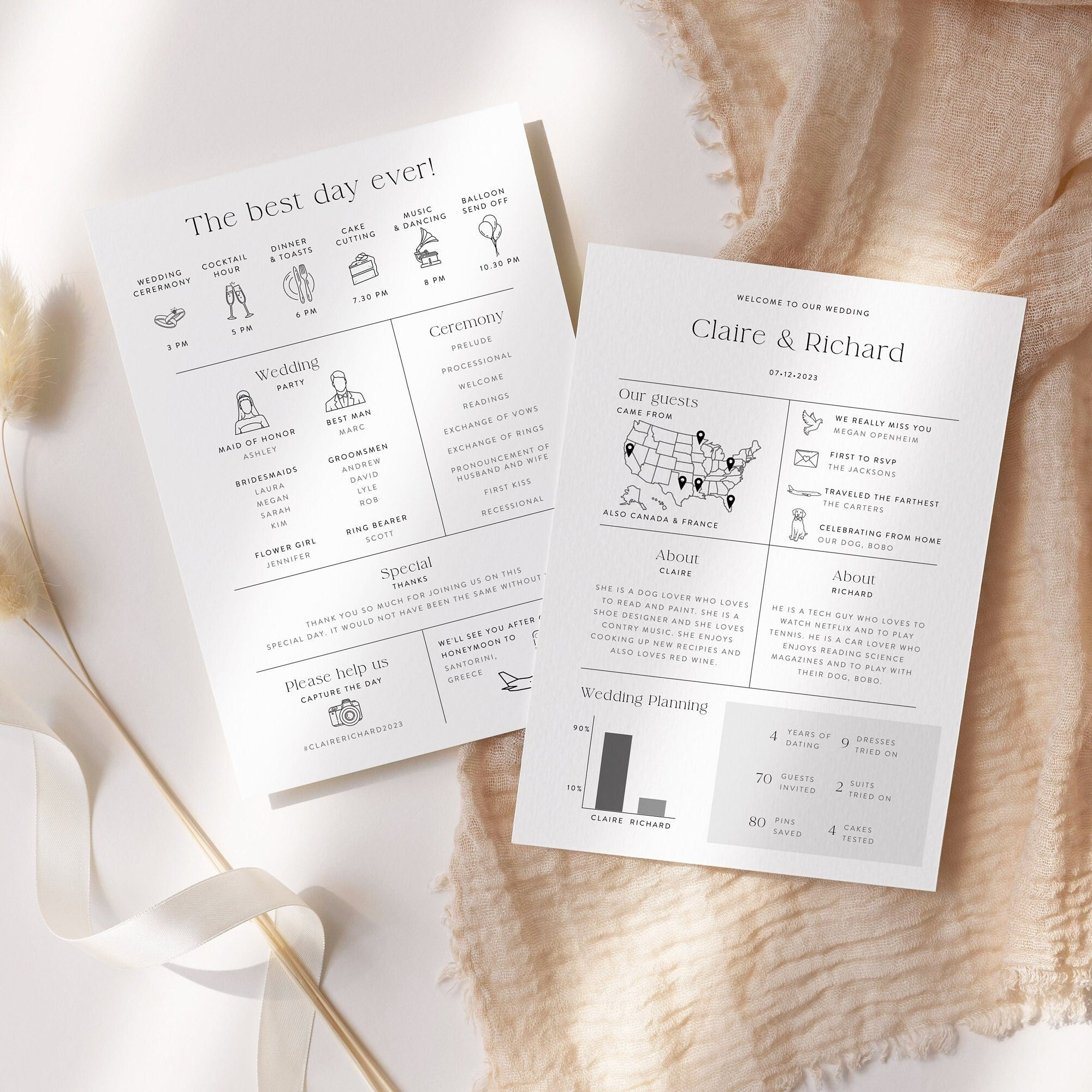 Infographic Wedding Invitation