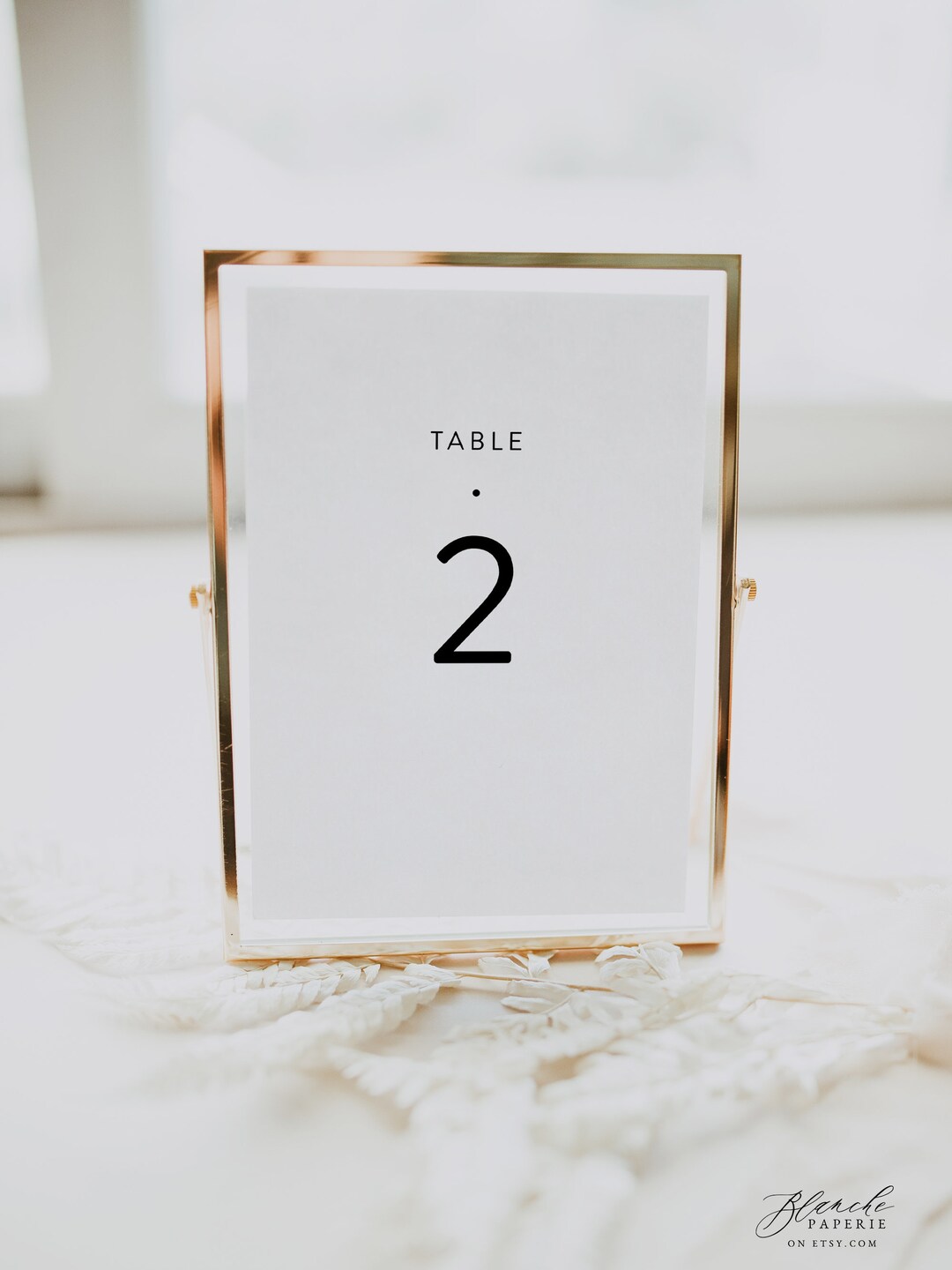 Minimalist Table Numbers, Wedding Table Number Template, Printable and ...