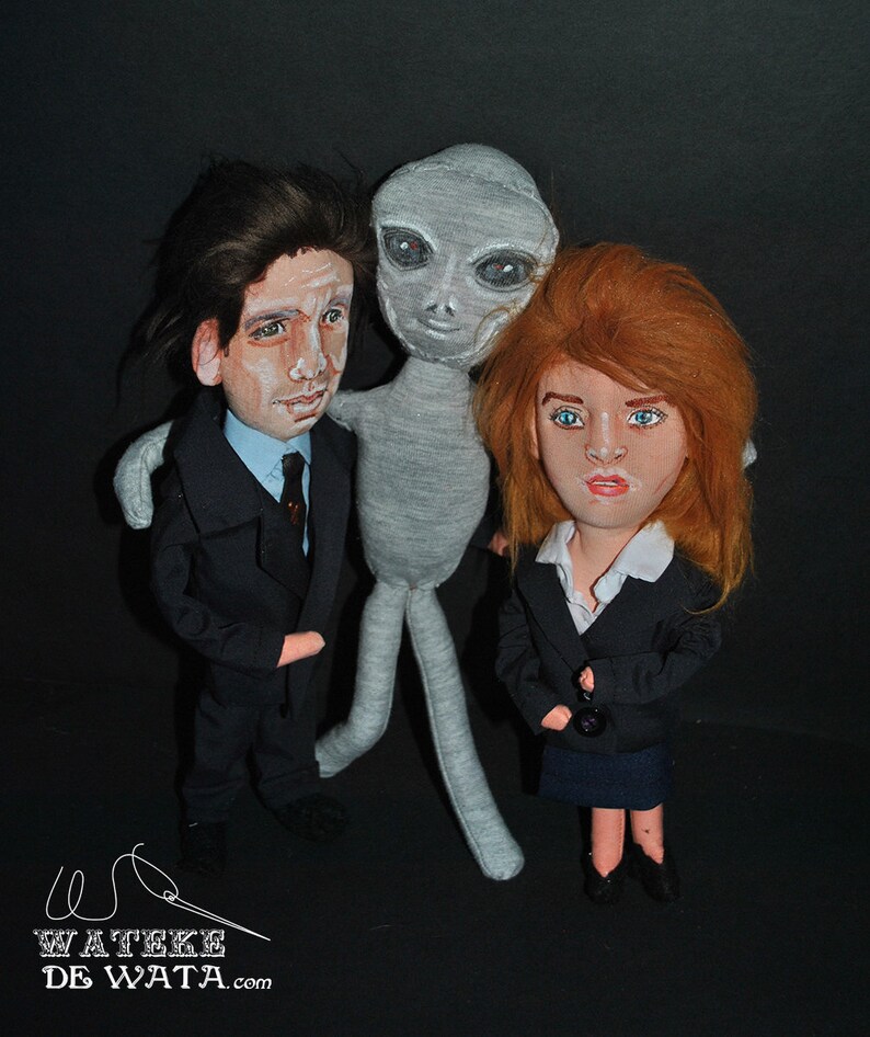 Mulder & Scully Alien Friend. Custom Articulated Fabric - Etsy