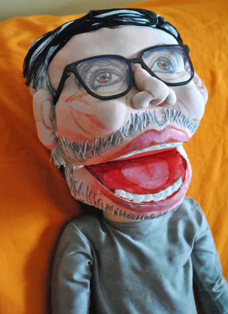Custom Puppet Just Like You, Realistic, Created From Photos, the Mouth ...