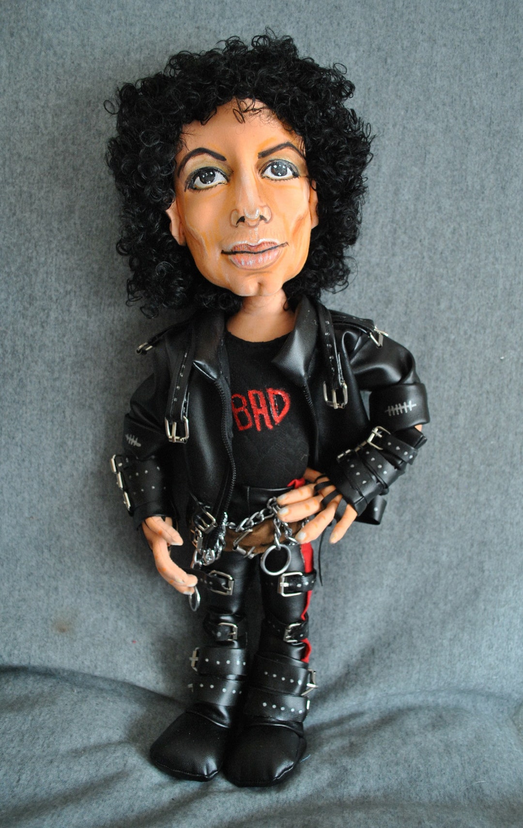 Michael Jackson Custom Realistic Artistic Doll, Dressed as in bad ...