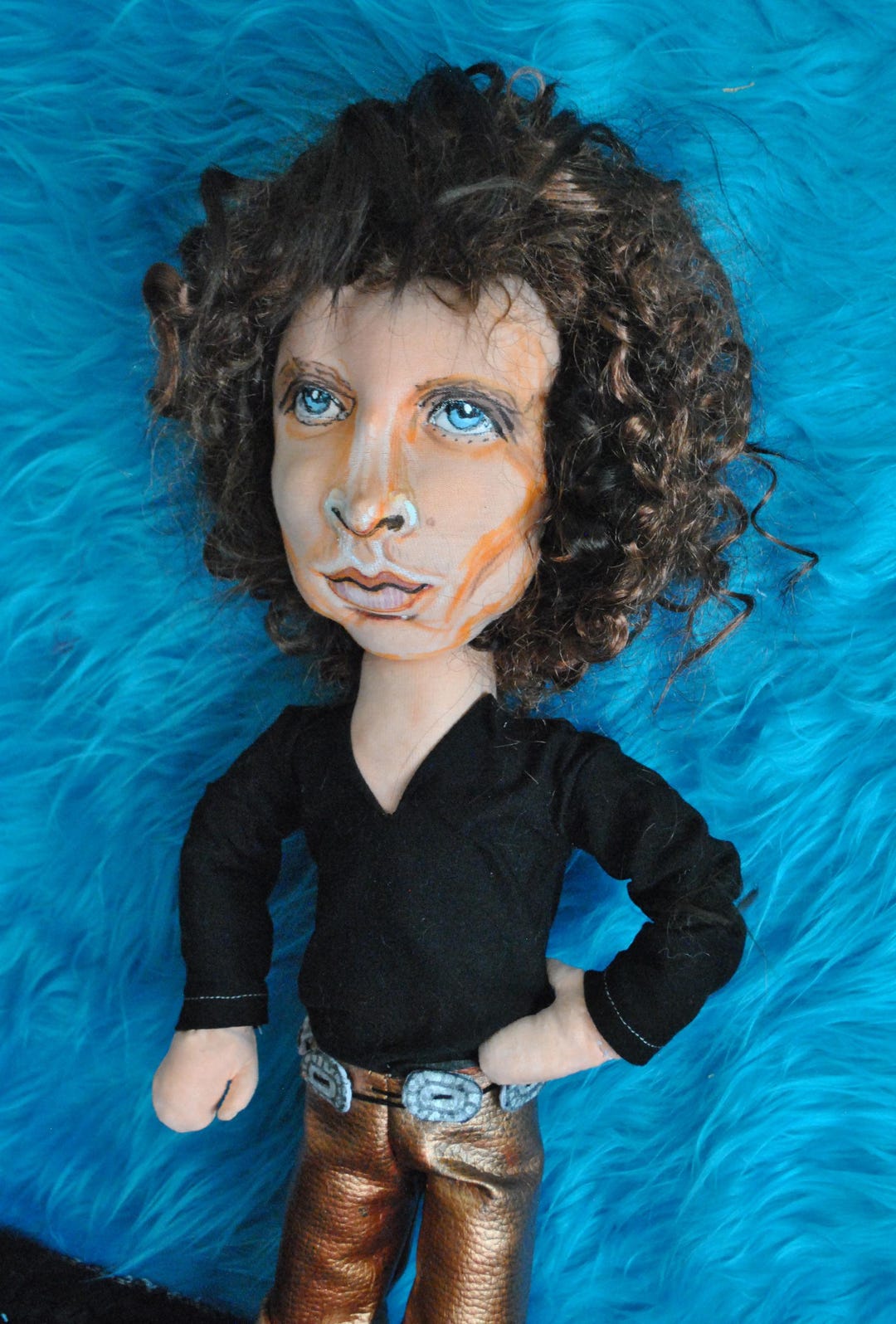 Jim Morrison, Handmade Fabric Doll, 45 Cm, Ideal for Display or as a ...