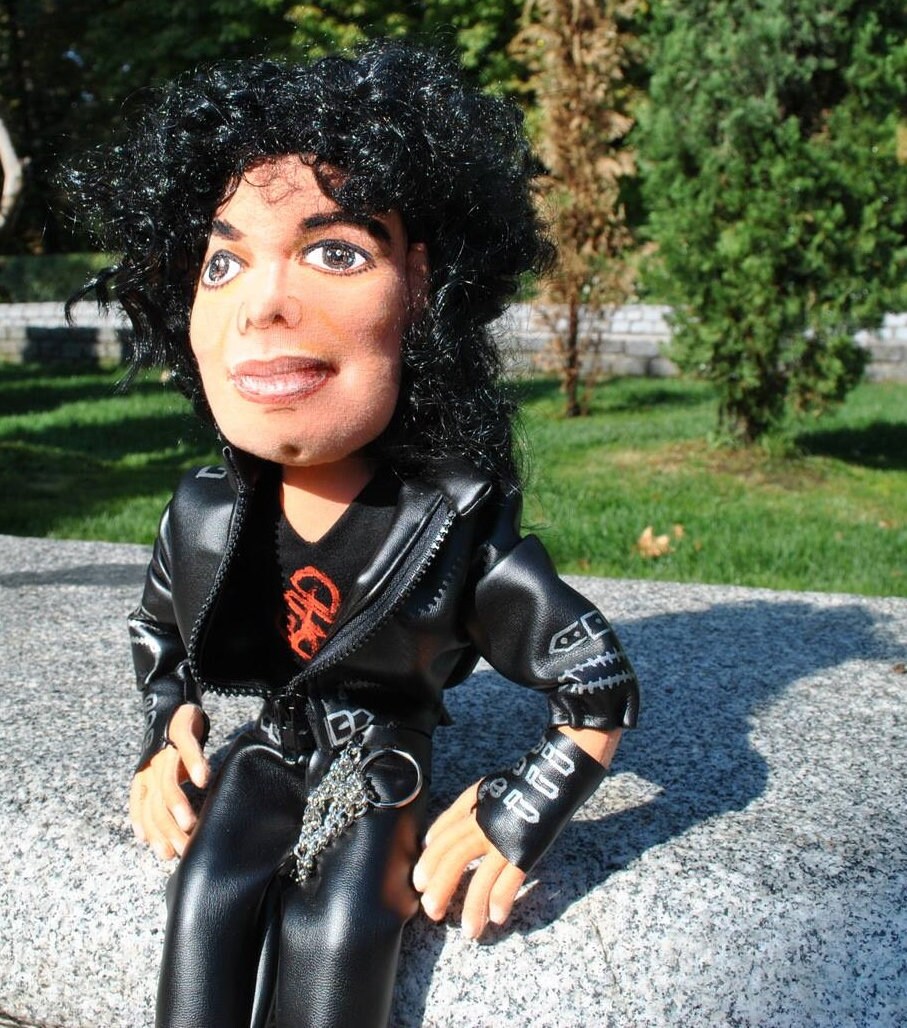 Michael Jackson Custom Realistic Artistic Doll, Dressed as in bad ...