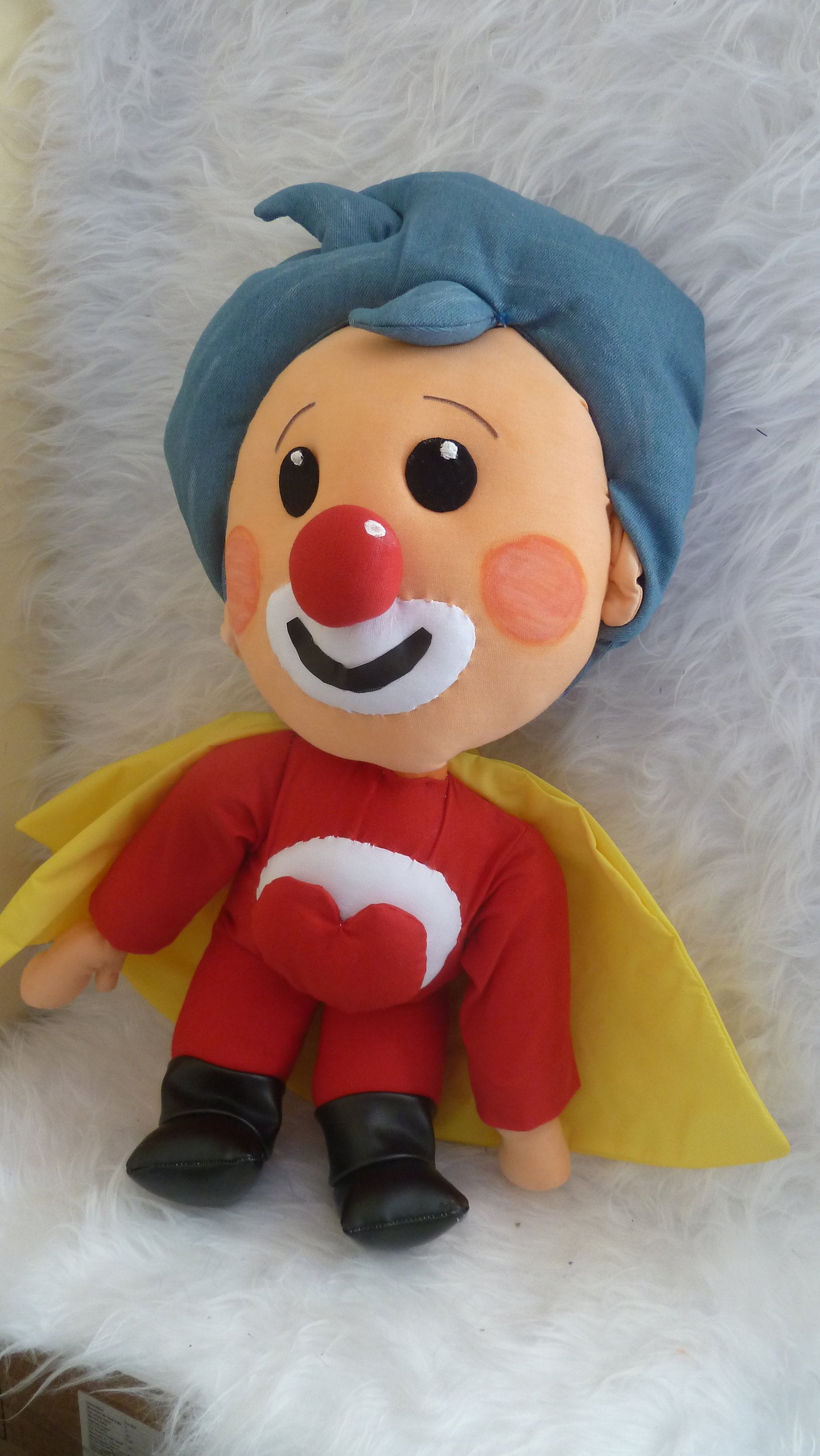 Plim Plim Clown Made of Washable Fabric, Soft, to Play - Etsy