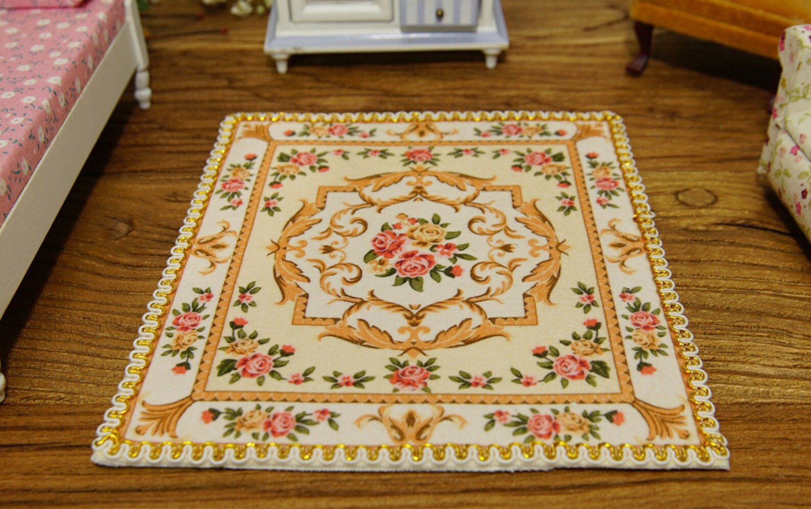 1/12 1/6 Stunning Nice Lace Dollhouse Miniature Rug Victorian | Etsy