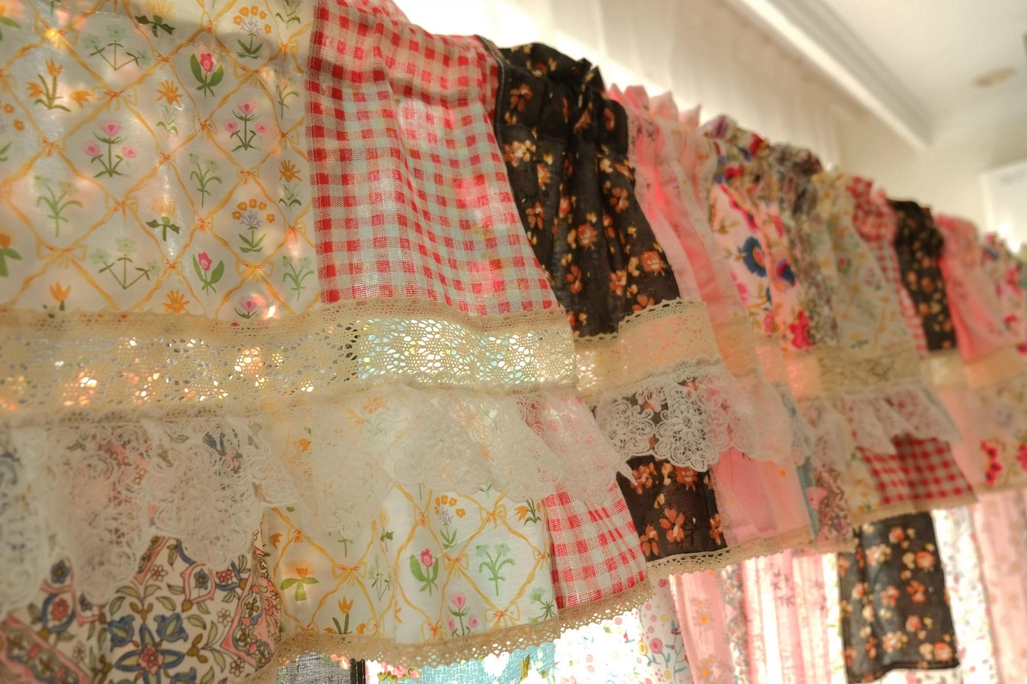 Colorful Provence French Country Patchwork Curtains | Shabby Chic ...