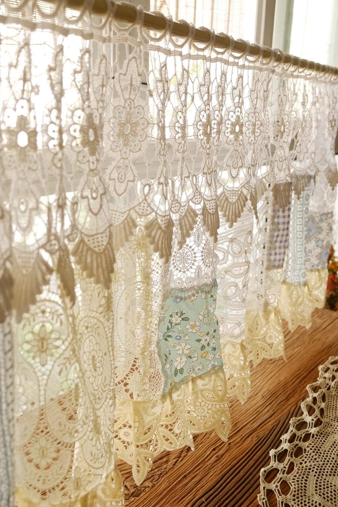 Elegant French Country Cottage Colorful Fabric Farmhouse Kitchen Study ...