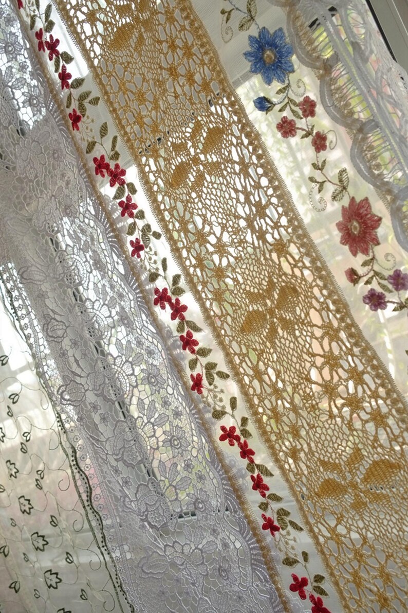 Huge Elegant Mediterranean Design Chic Shabby Vintage Lace Fringed ...