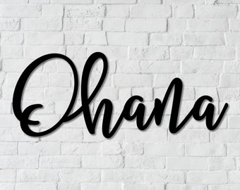 Ohana Wood Sign - Etsy