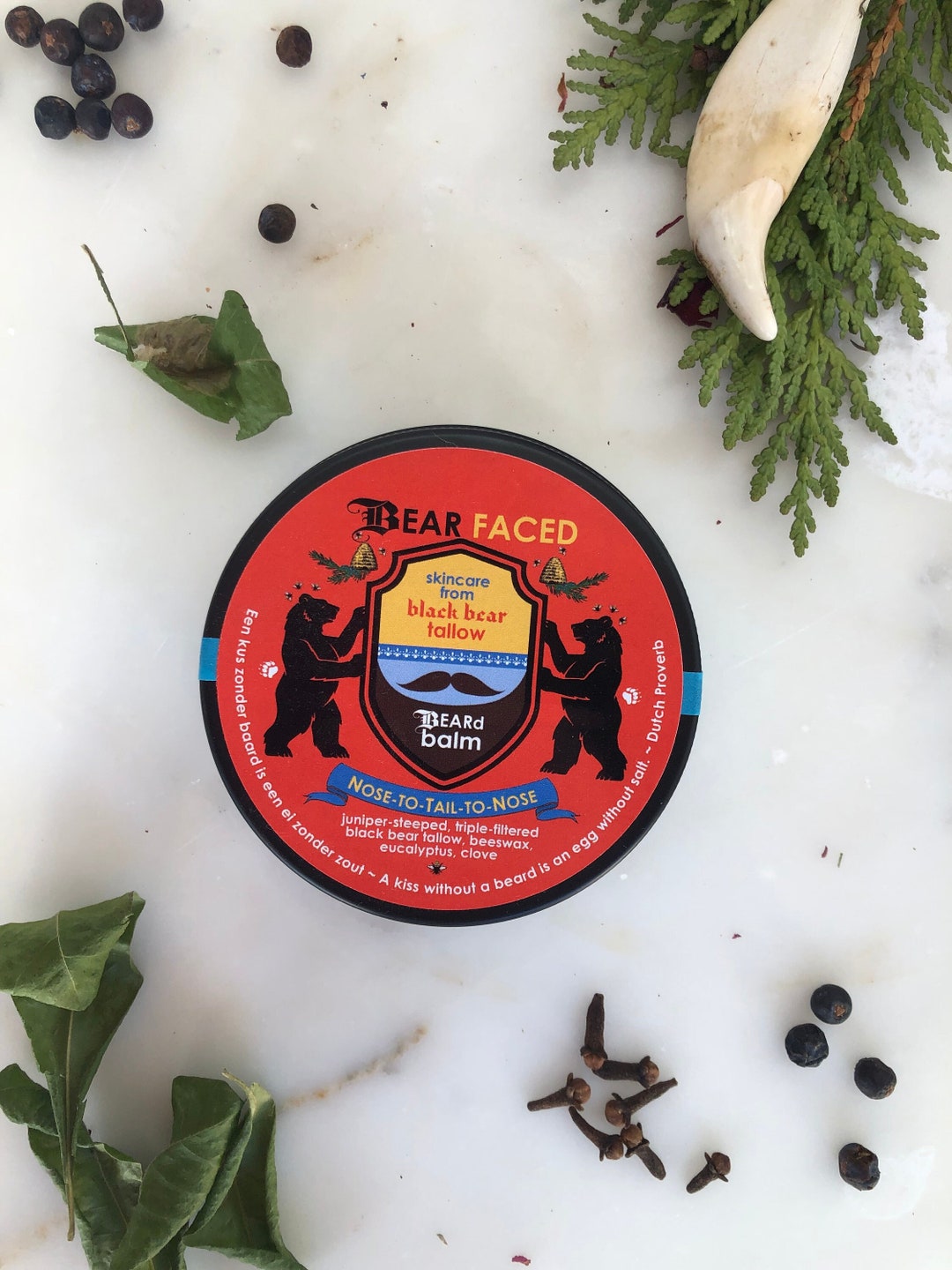 Bearfaced ~ Beard Balm Made From Black Bear Tallow - Etsy UK