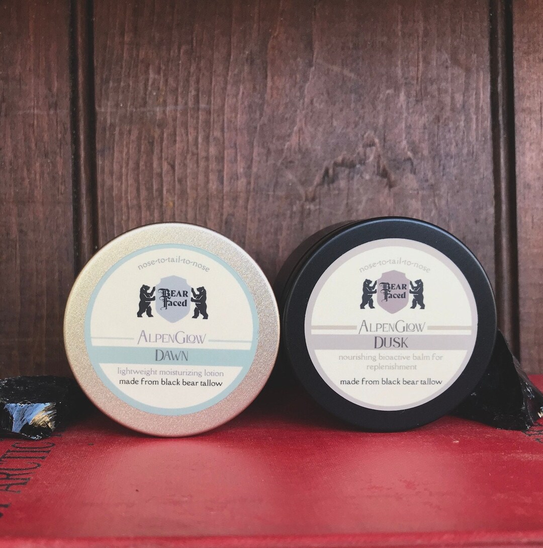 Alpenglow DUO: DAWN and DUSK Black Bear Tallow Cream From Bearfaced ...