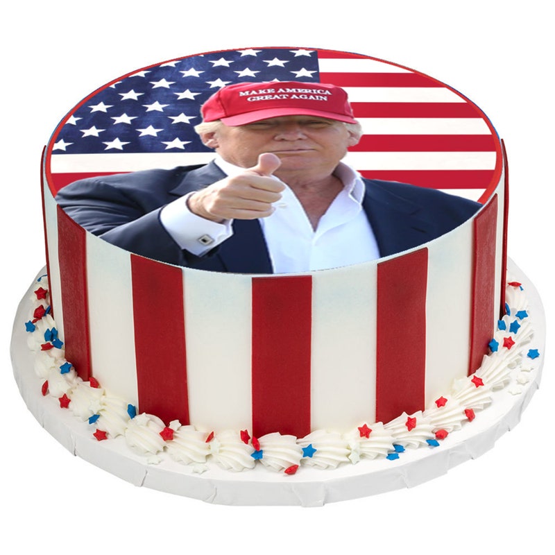 Donald Trump Edible Cake Topper - Etsy