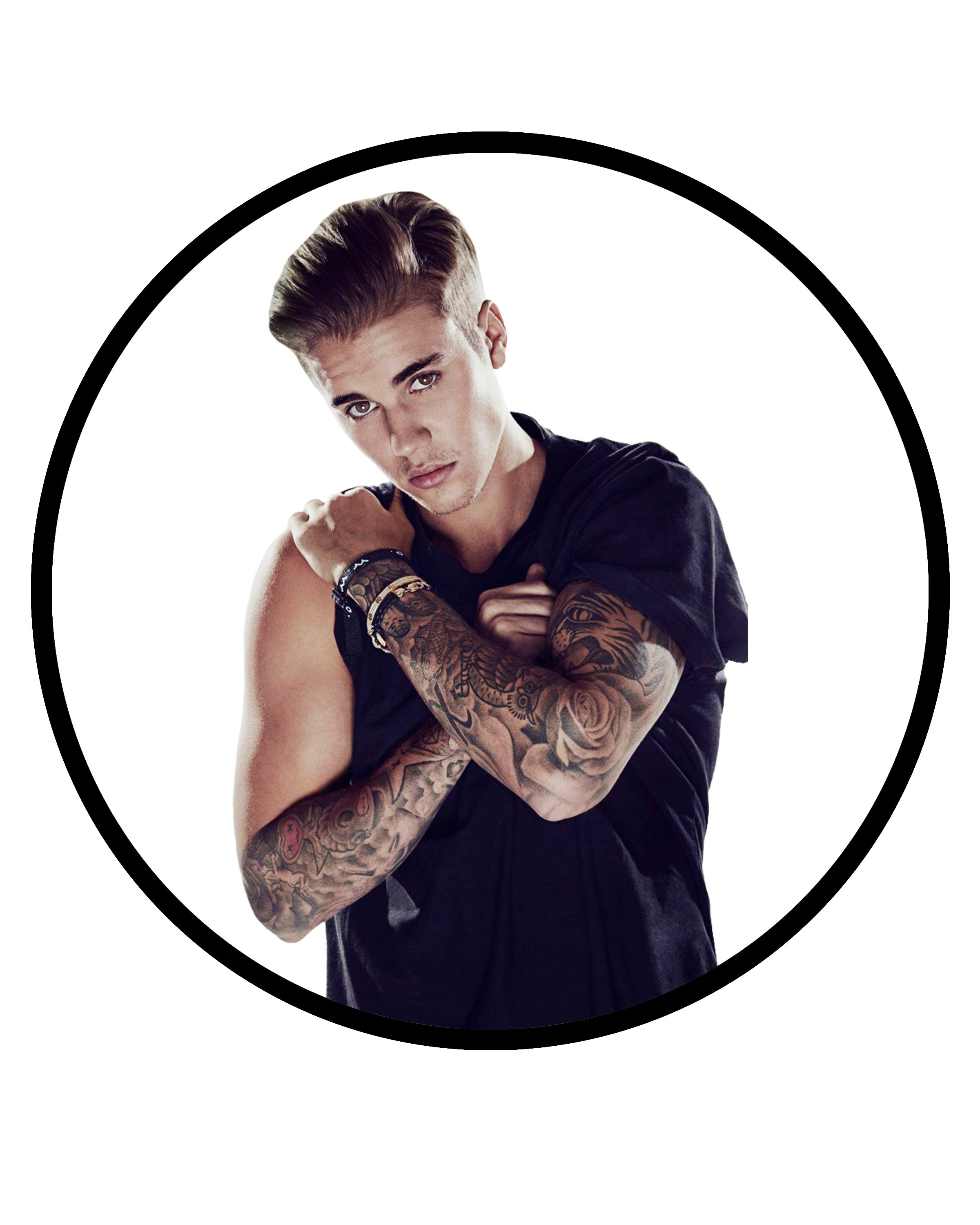 Justin Bieber Edible Cupcake Toppers