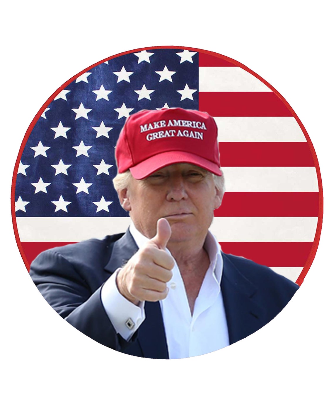 Trump 2020 Edible Cake Topper-image Edible Cake Topper - Etsy